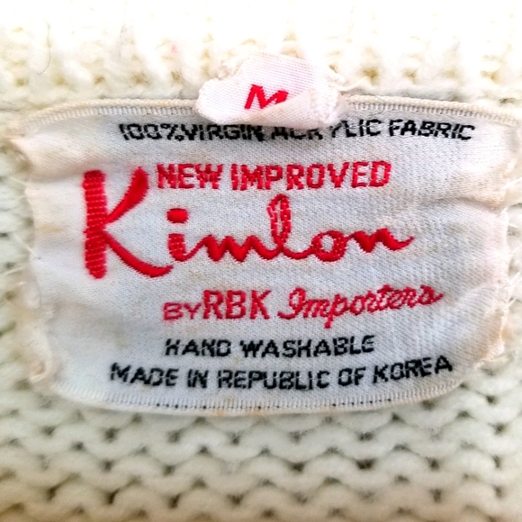kimlon | Sweaters | Kimlon Vintage Medium Cottage Core Cream Floral ...
